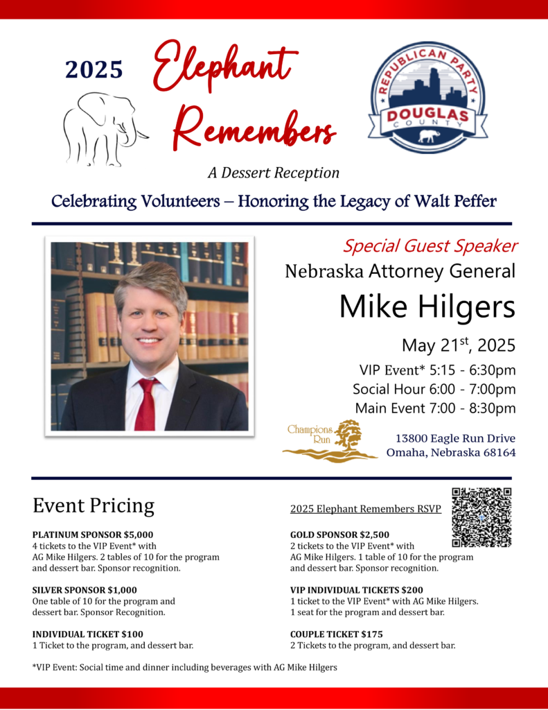 Elephant Remembers – with NE Attorney General Mike Hilgers – DCRP